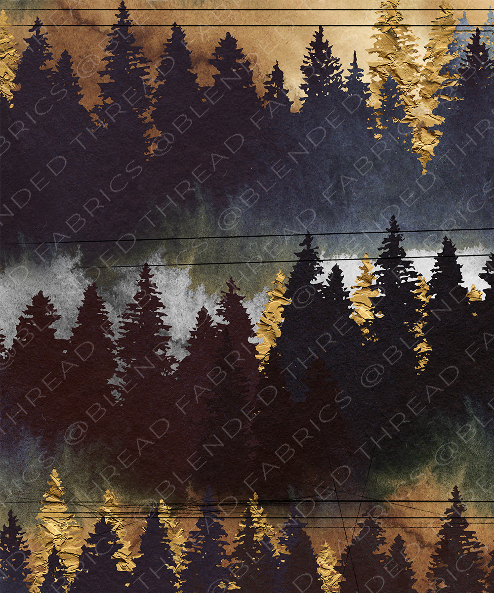 PRE ORDER - Large Scale Sunset Forest 2.0 – Blended Thread Fabrics