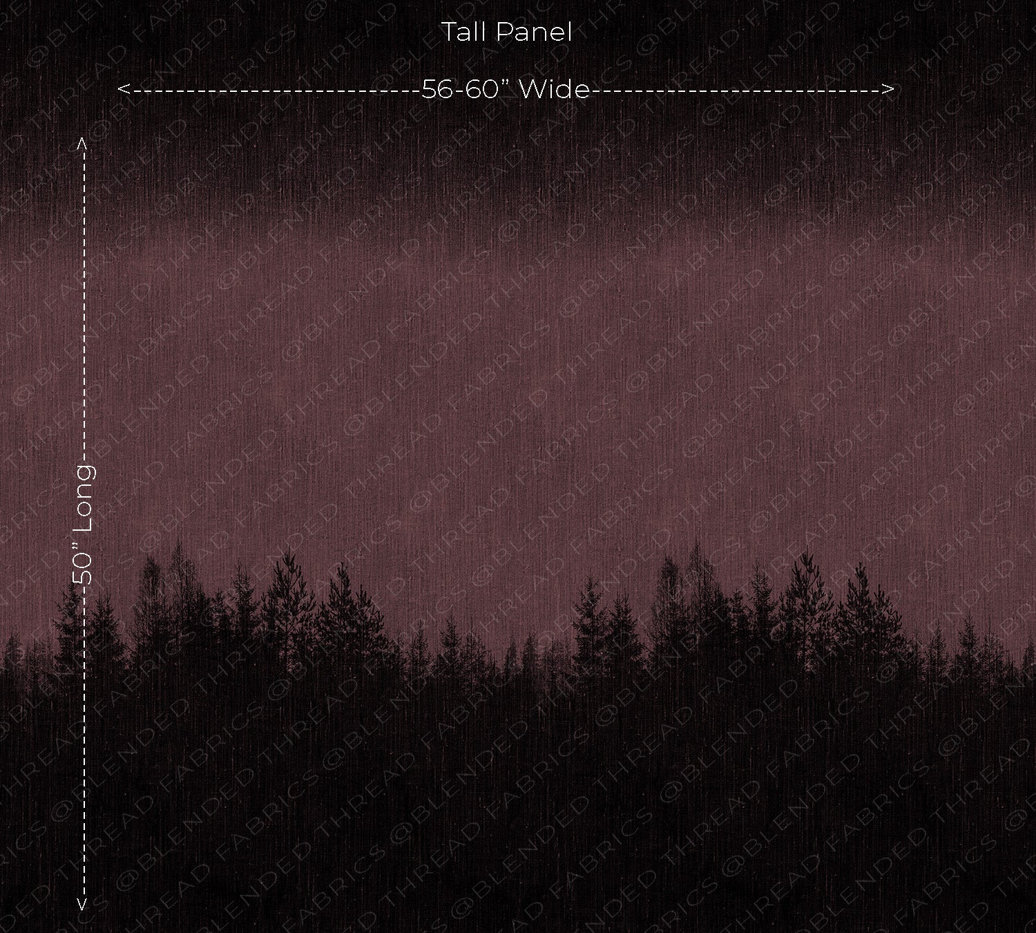 PRE ORDER - Mahogany Midnight Forest Tall Panel – Blended Thread Fabrics