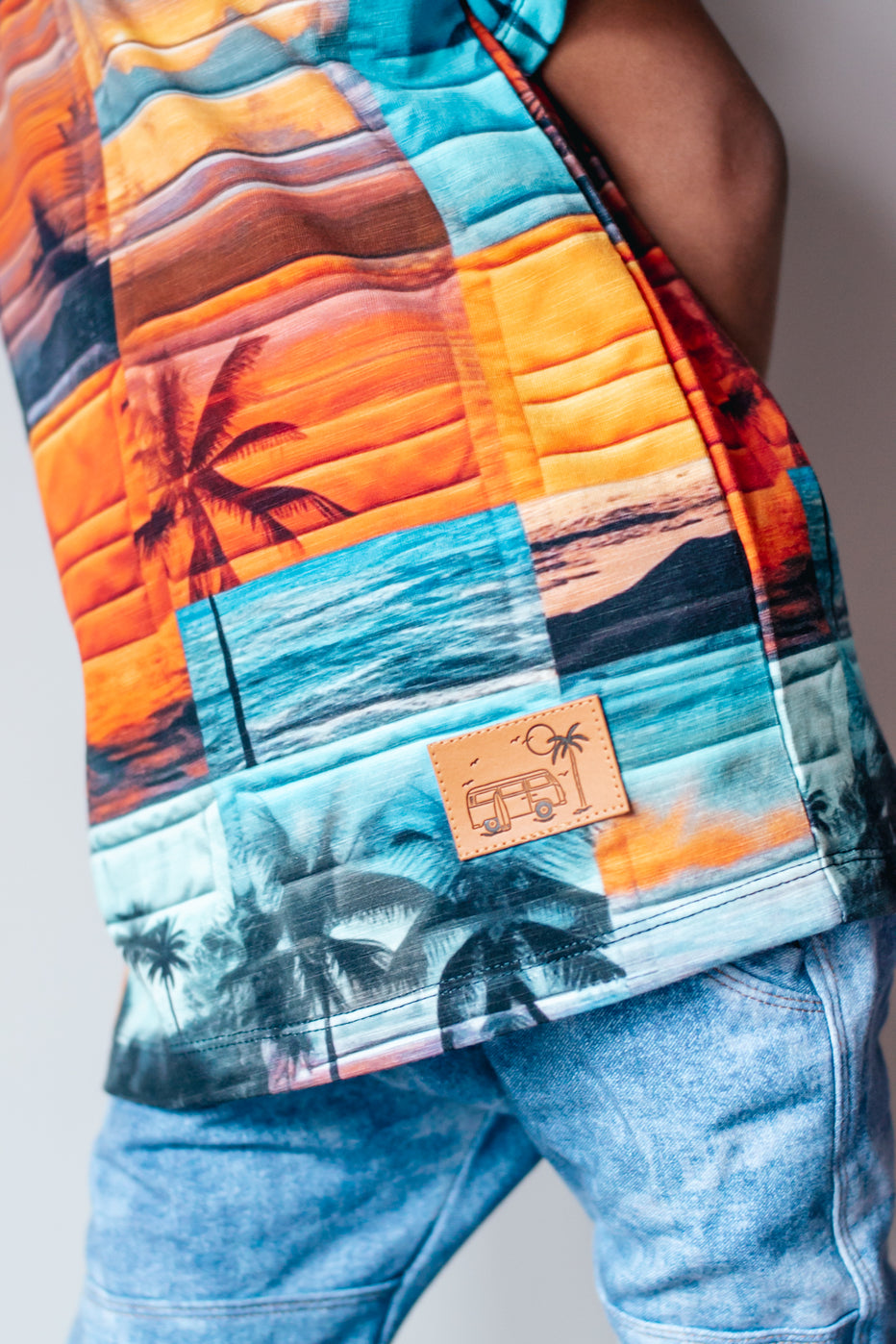 PRE ORDER - Summer Palm Tree Patchwork – Blended Thread Fabrics