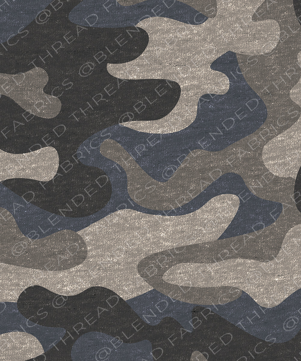 PRE ORDER - Blue Camo – Blended Thread Fabrics
