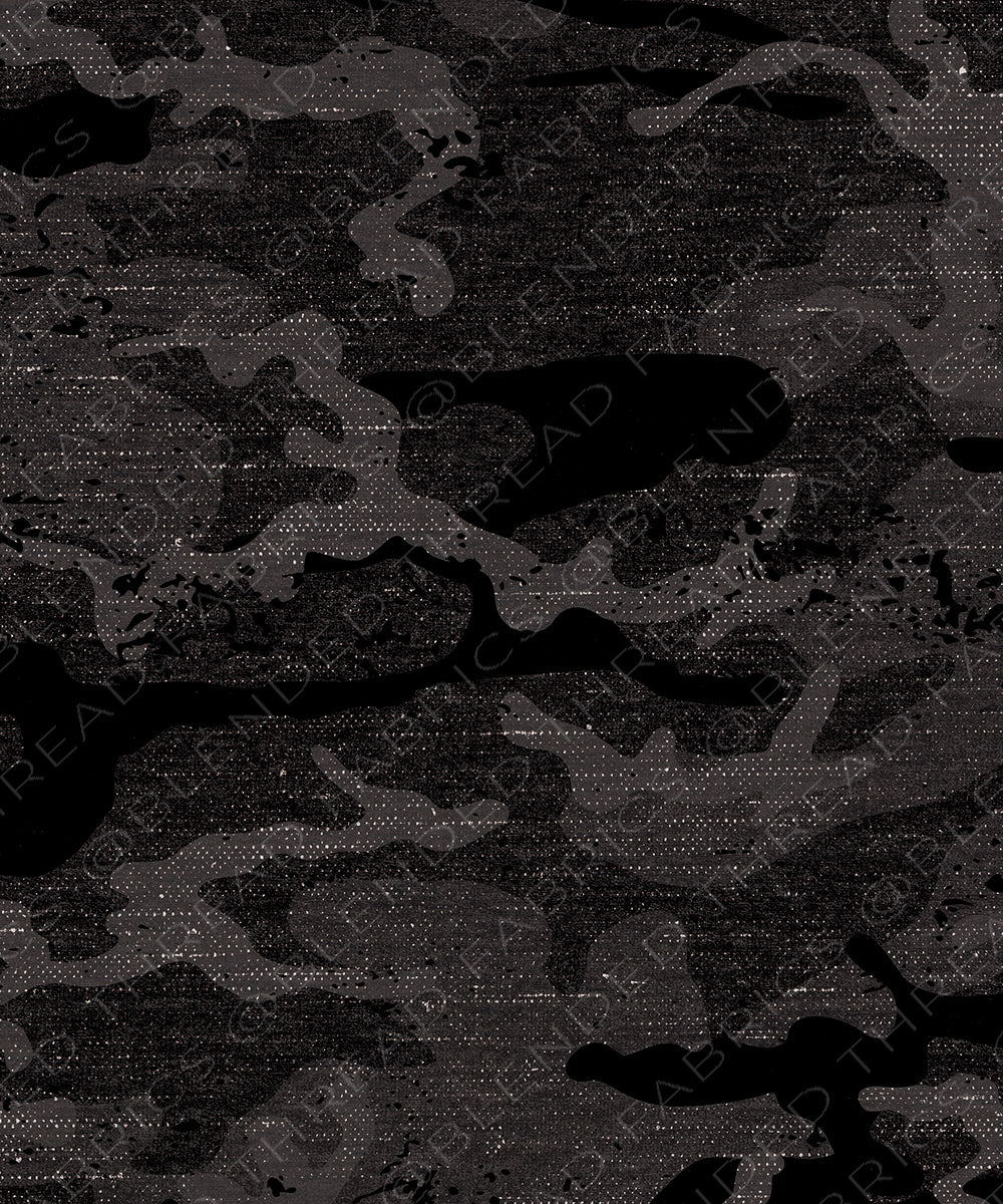 PRE ORDER - Dark Textured Camo – Blended Thread Fabrics