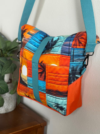 PRE ORDER - Summer Palm Tree Patchwork – Blended Thread Fabrics