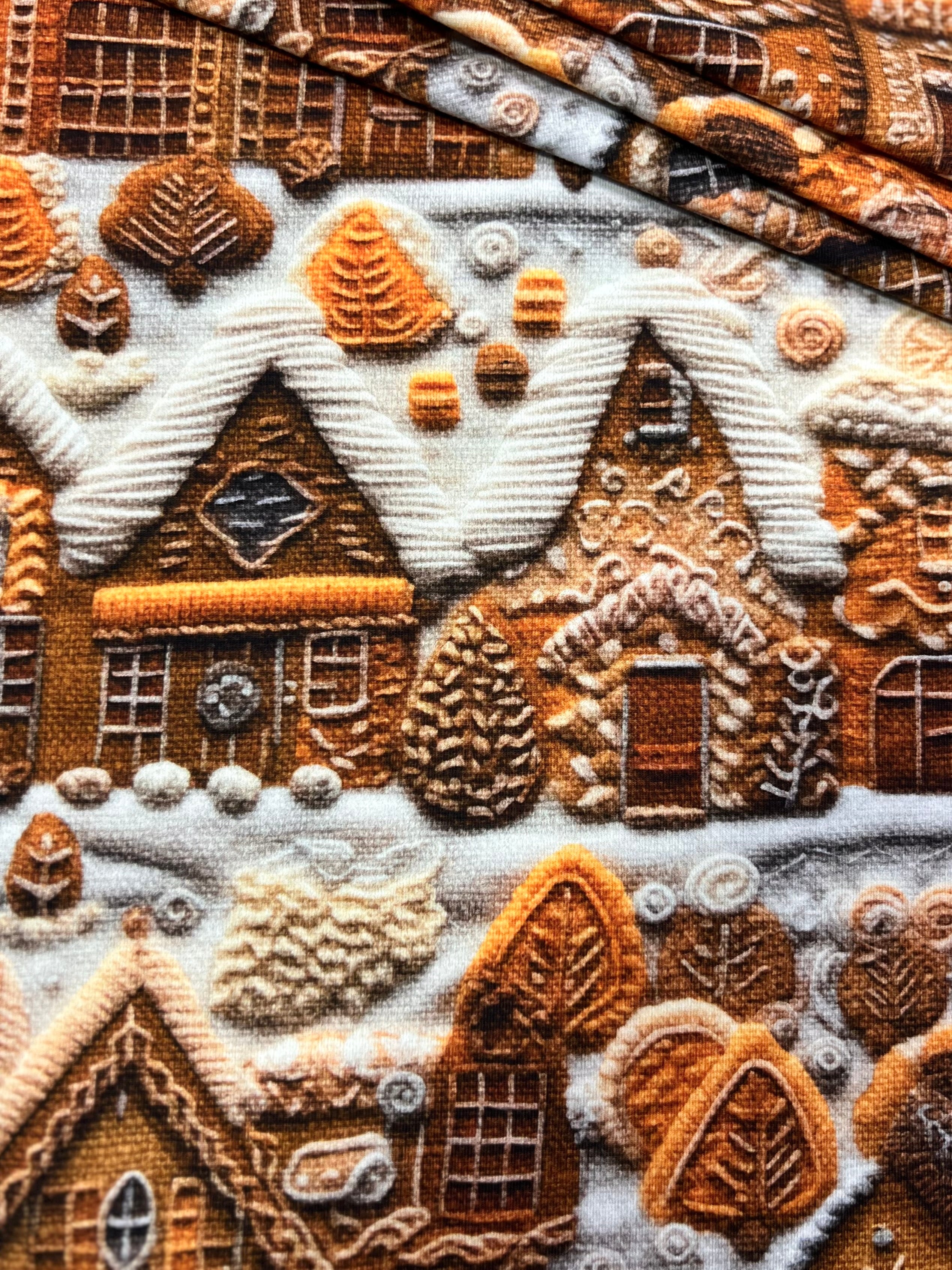 PRE ORDER - Gingerbread Village Embroidery – Blended Thread Fabrics