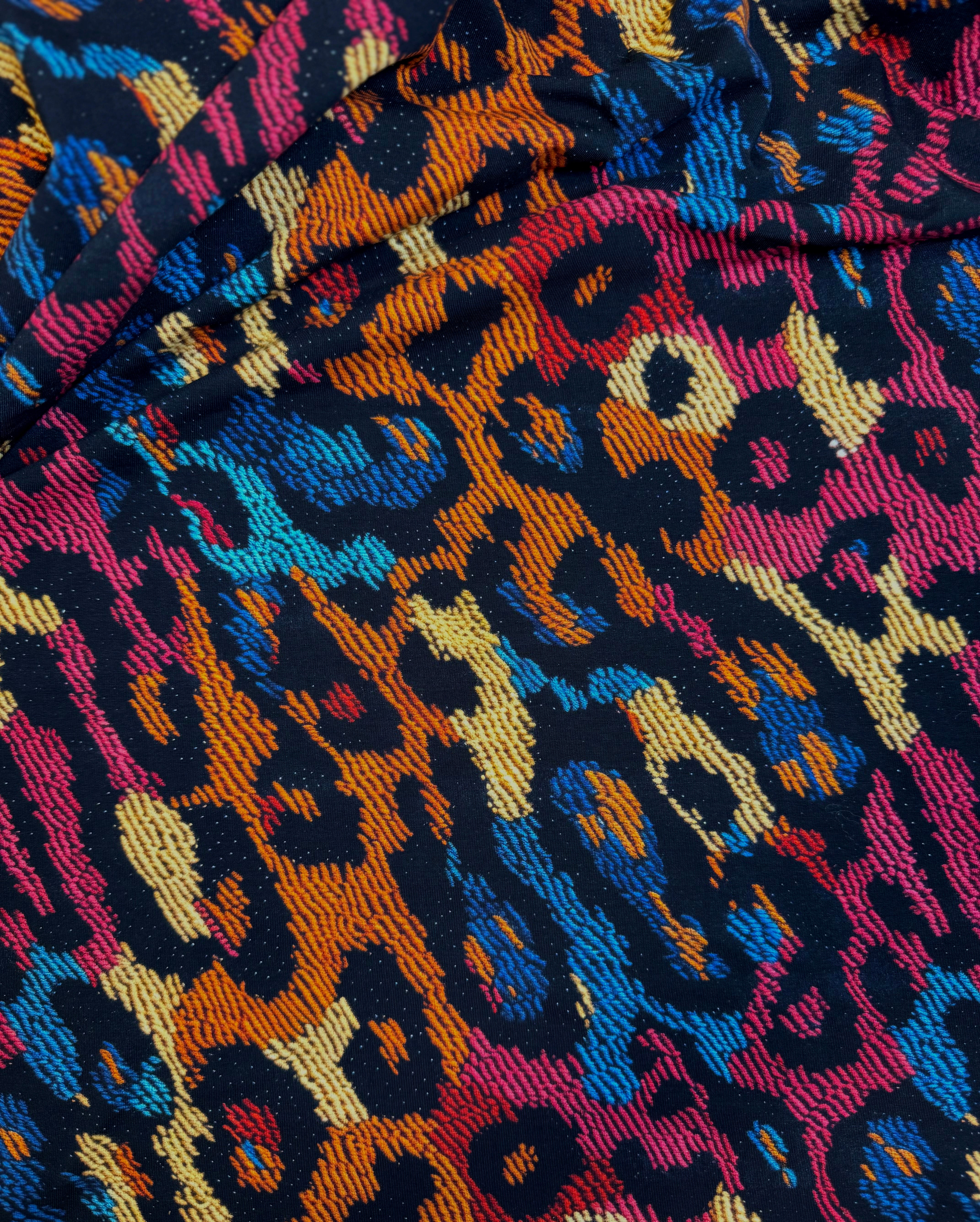 PRE ORDER - Textured Funky Cheetah – Blended Thread Fabrics