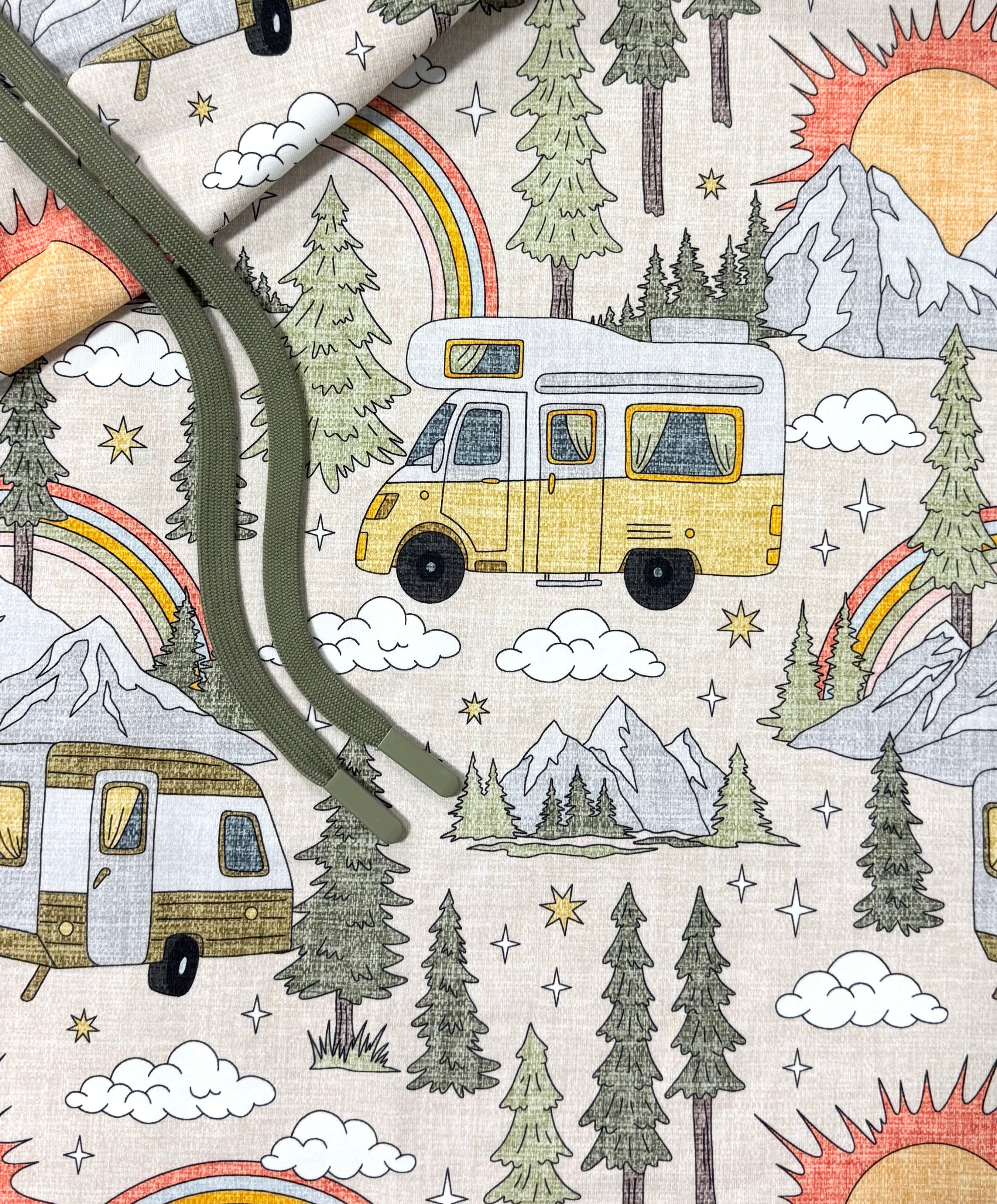PRE ORDER - Retro Camping – Blended Thread Fabrics