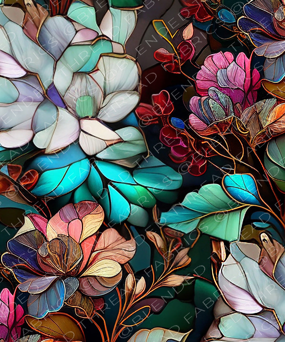 PRE ORDER - Autumn Stained Glass – Blended Thread Fabrics