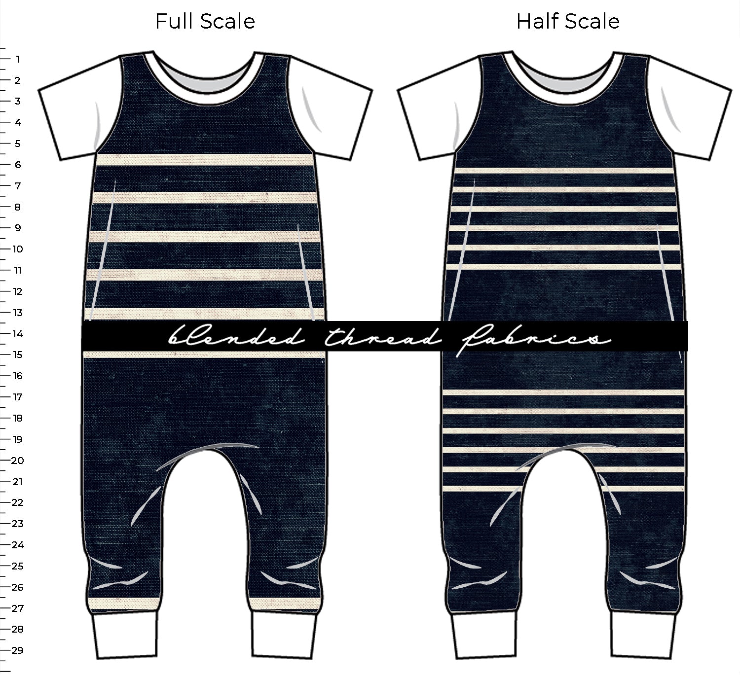 PRE ORDER - Be Badass Coordinate Stripe – Blended Thread Fabrics