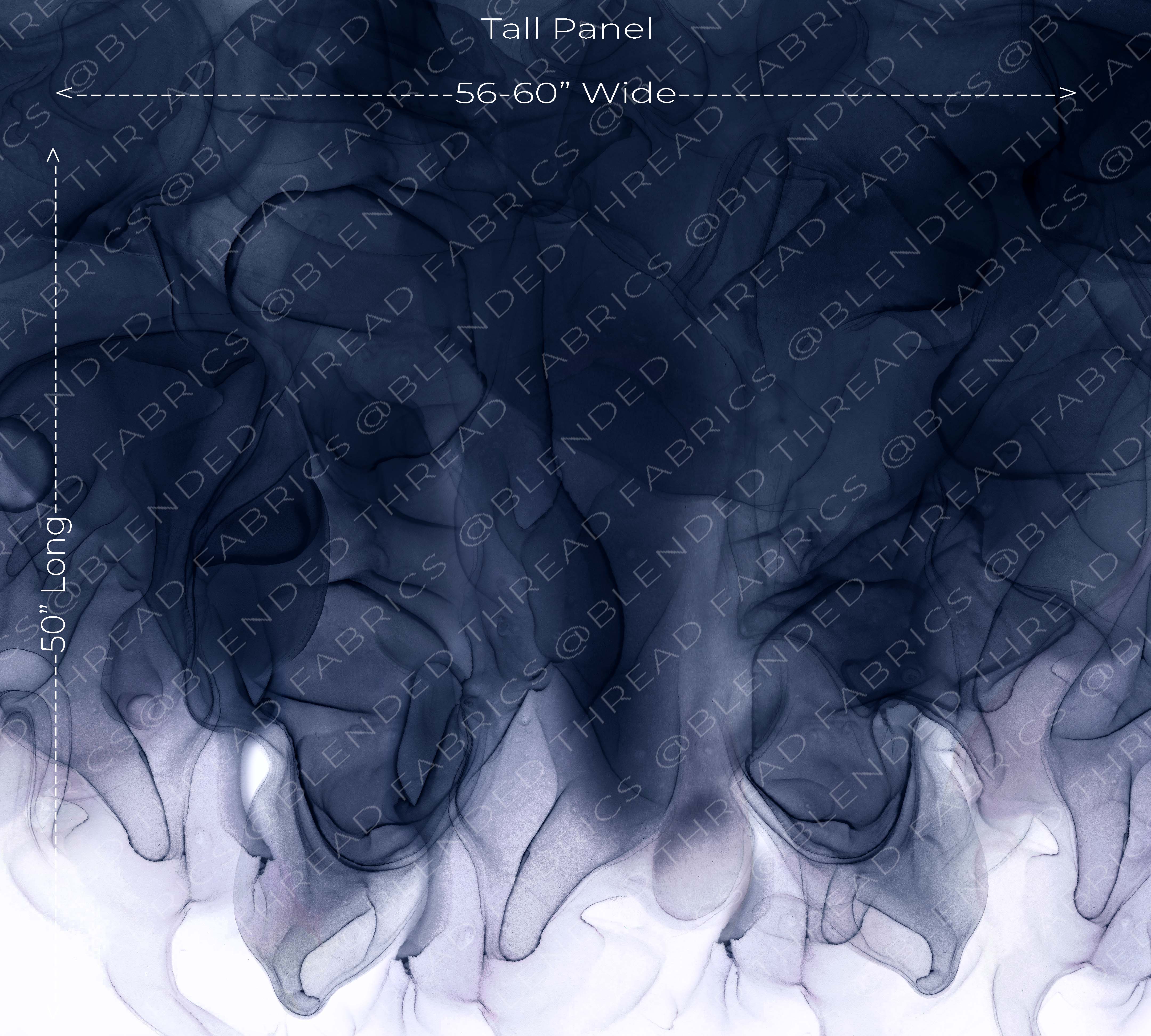 PRE ORDER - Blue Smoked Mist Tall Panel – Blended Thread Fabrics