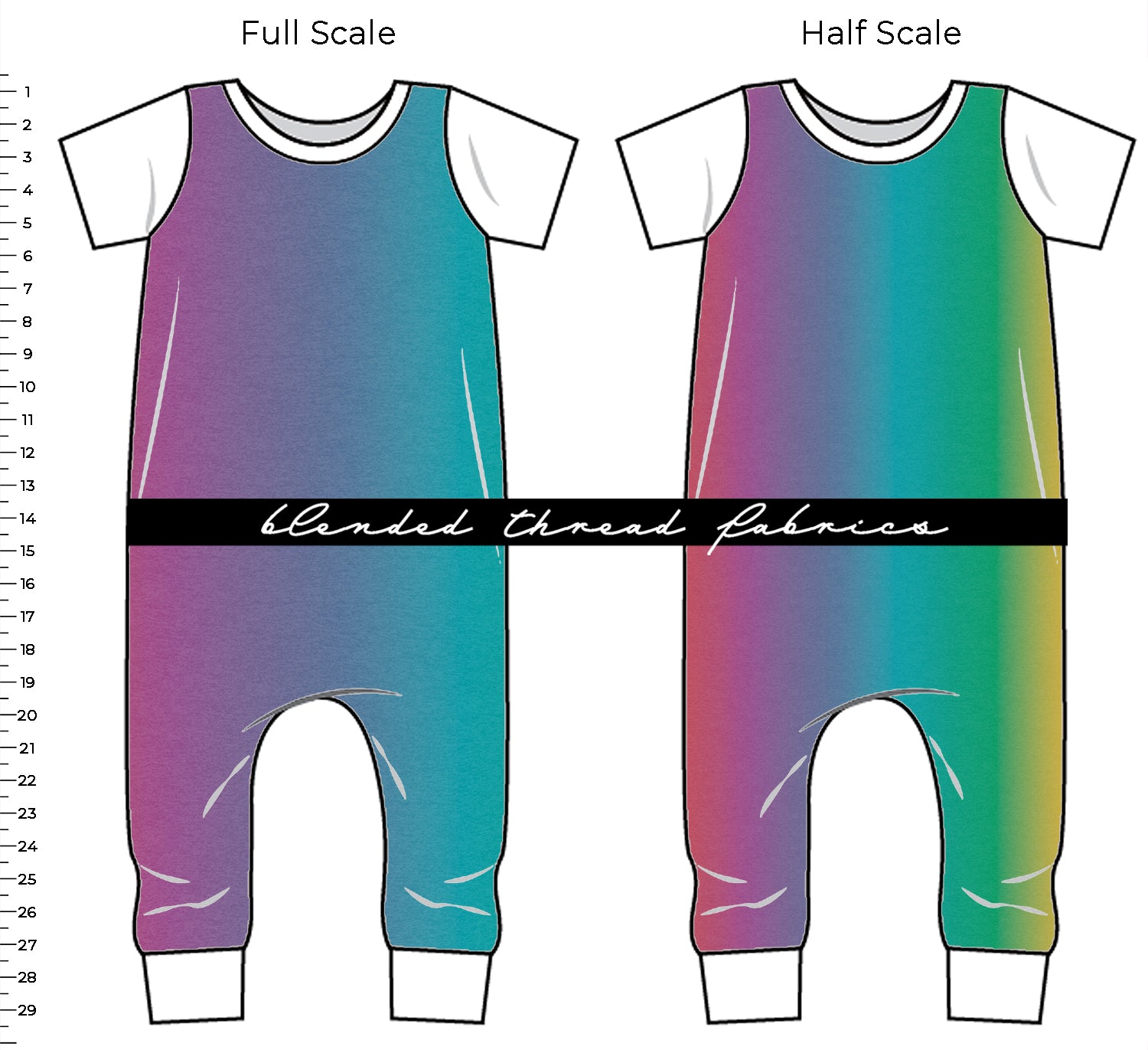 PRE ORDER - Bright Vertical Gradient – Blended Thread Fabrics