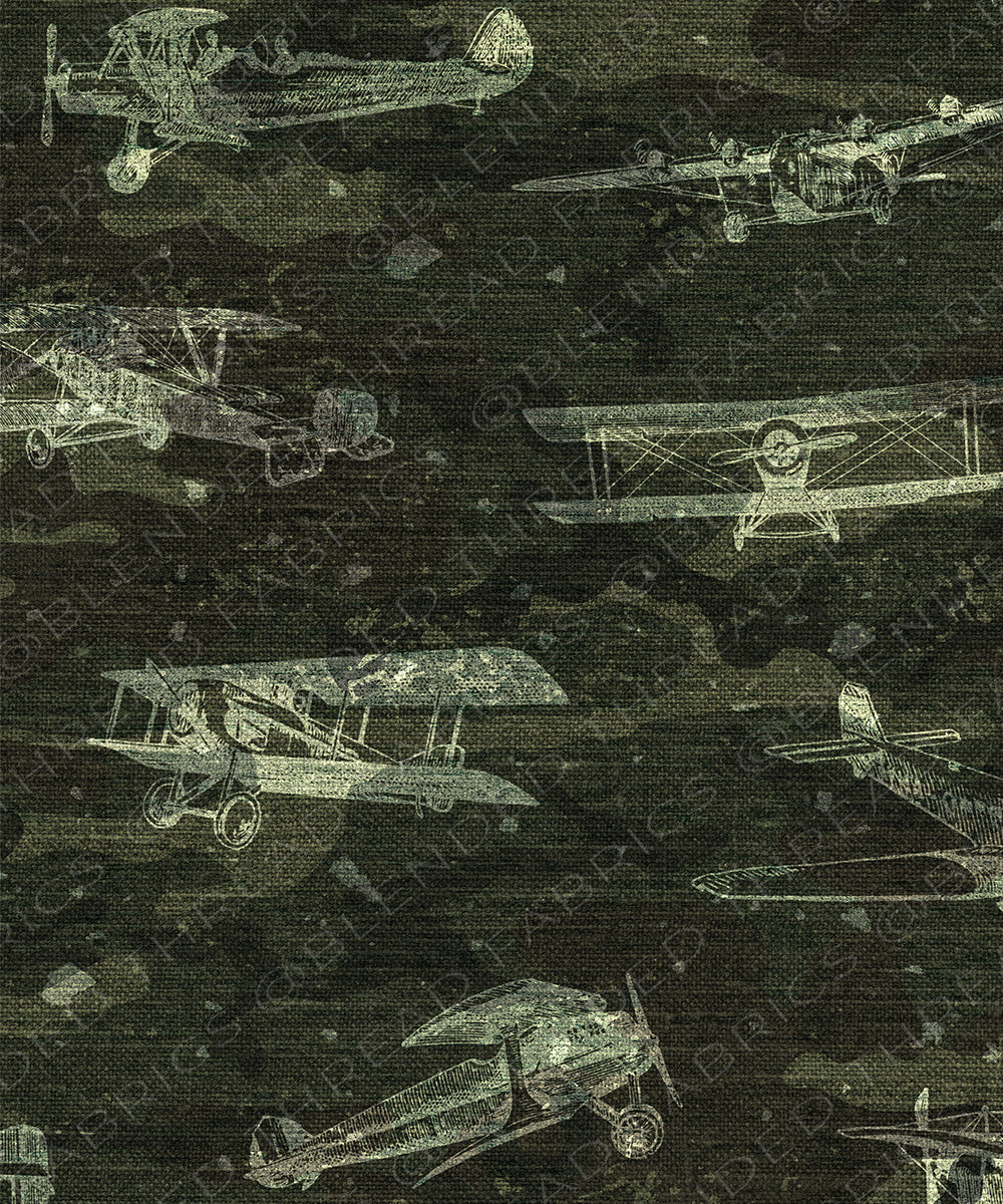 PRE ORDER - Camouflaged Aircraft – Blended Thread Fabrics