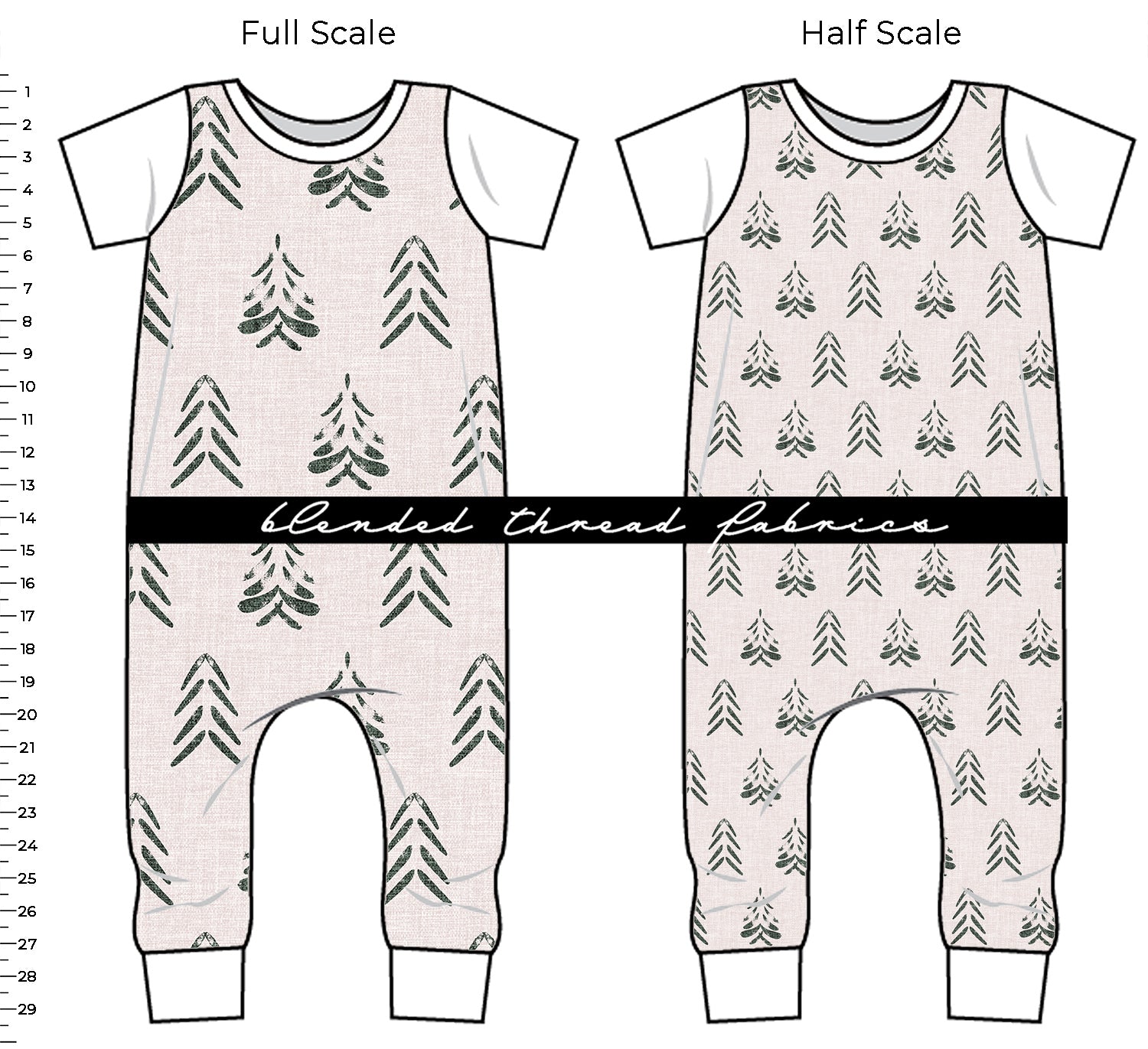 PRE ORDER - Clean Trees – Blended Thread Fabrics