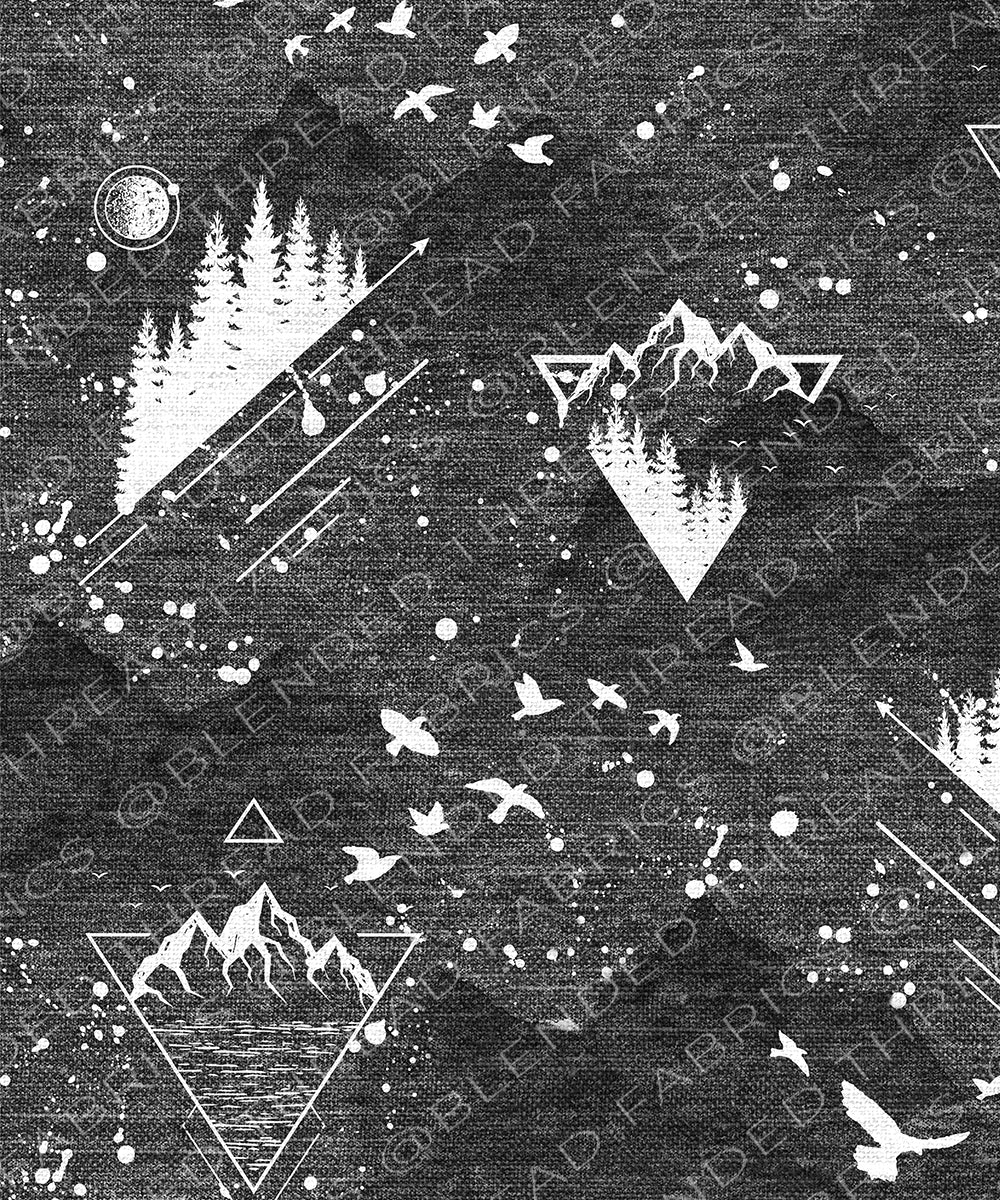 PRE ORDER - Dark Branded Nature – Blended Thread Fabrics