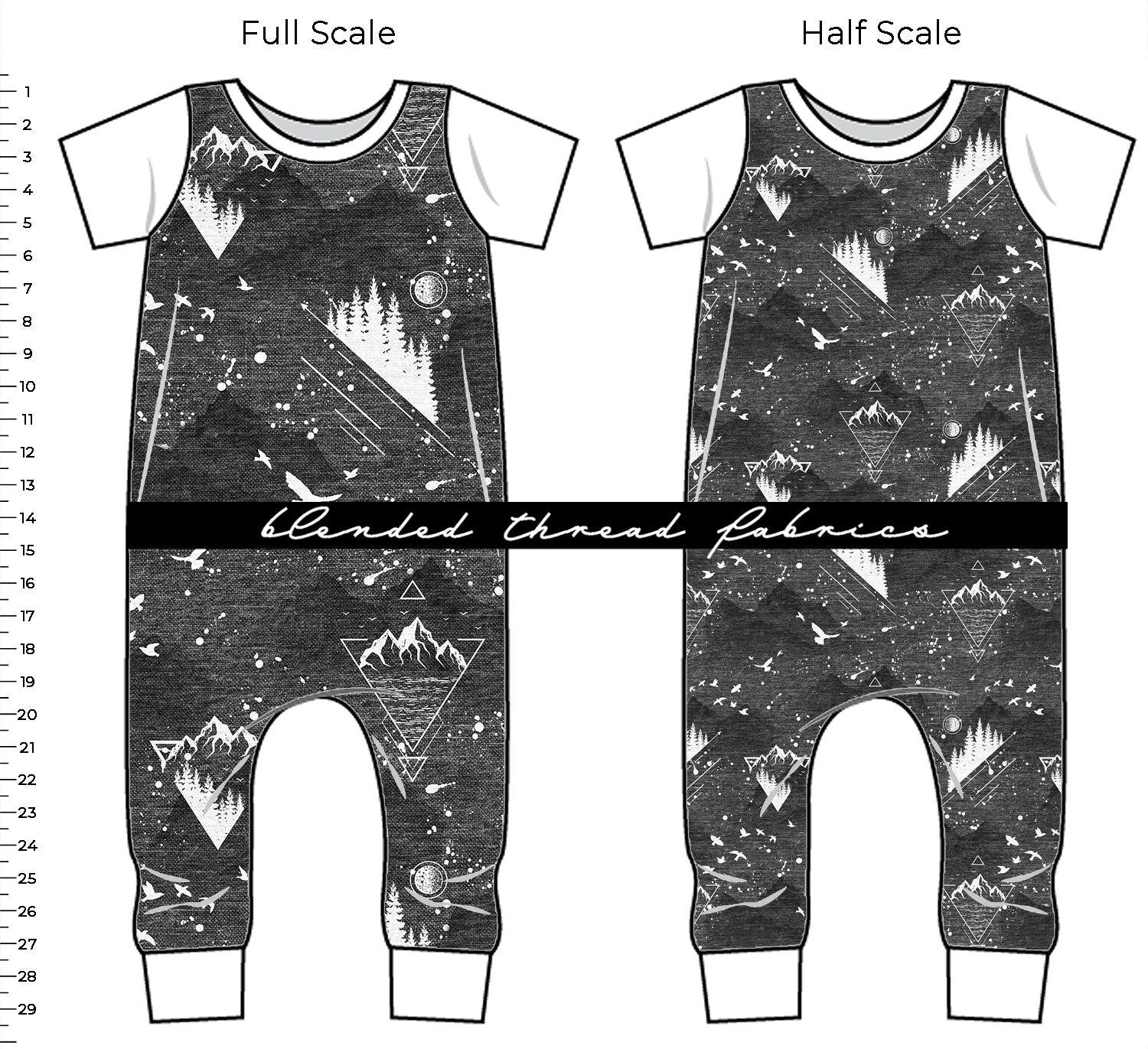 PRE ORDER - Dark Branded Nature – Blended Thread Fabrics