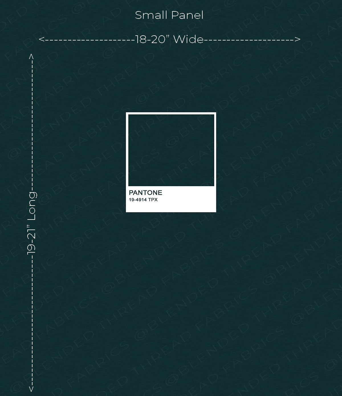 PRE ORDER - Deep Teal Pantone Panel – Blended Thread Fabrics