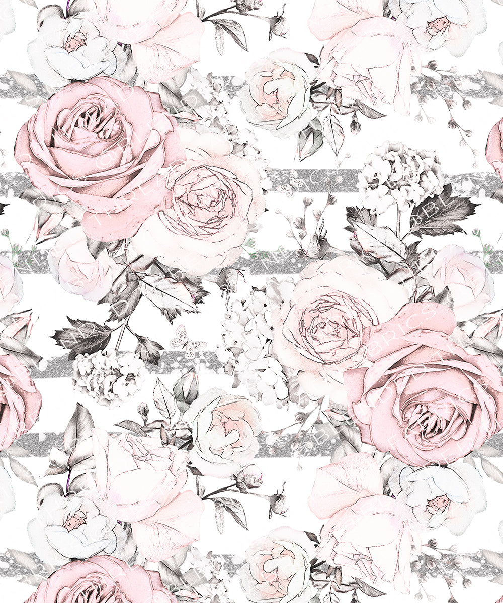 PRE ORDER - Dusty Rose Floral – Blended Thread Fabrics
