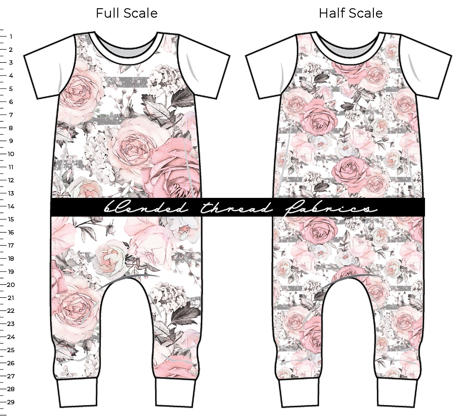 PRE ORDER - Dusty Rose Floral – Blended Thread Fabrics