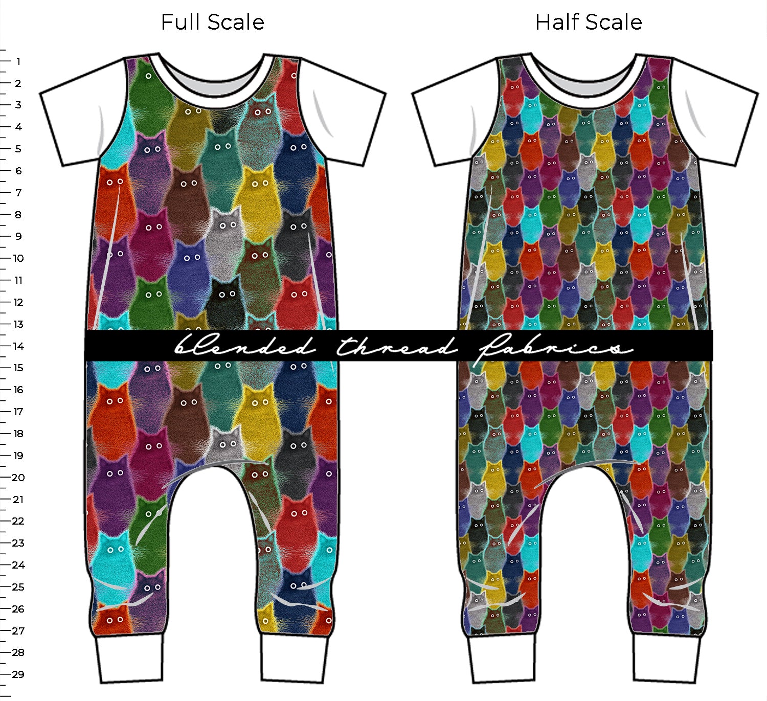 PRE ORDER - Flashy Cats – Blended Thread Fabrics