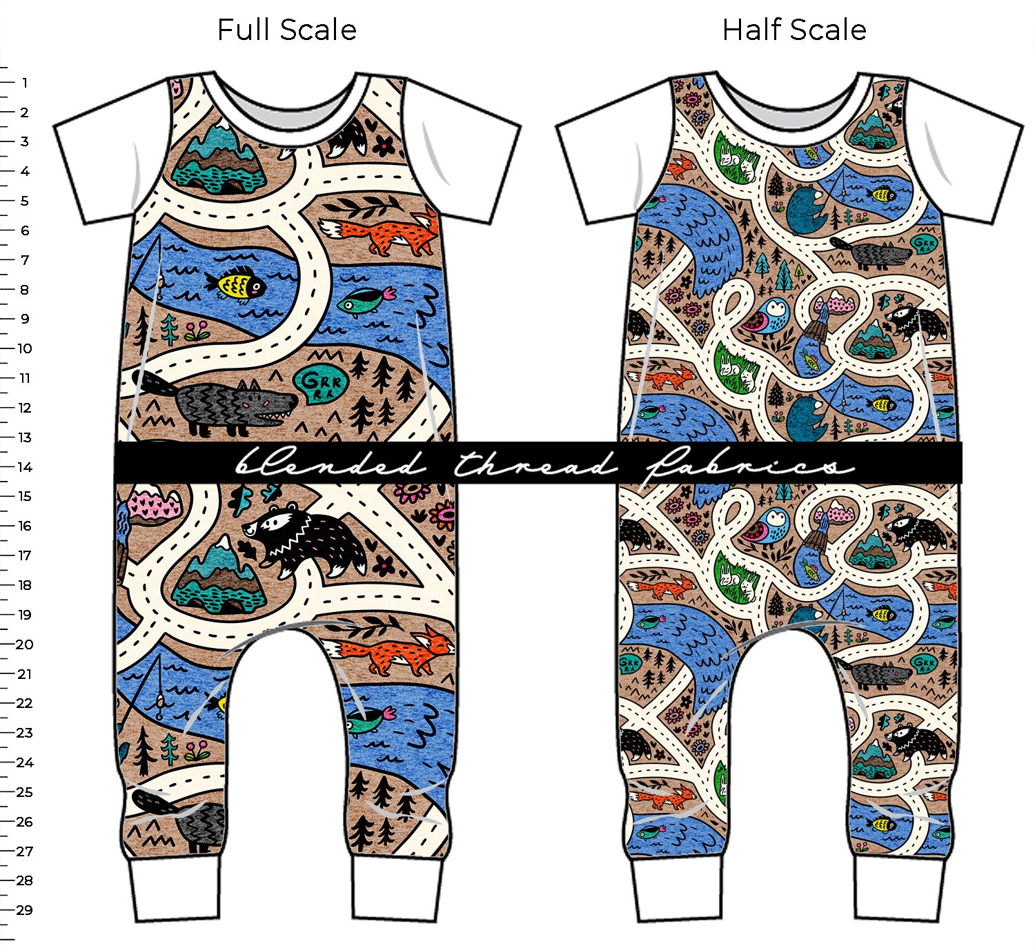PRE ORDER - Forest Map – Blended Thread Fabrics