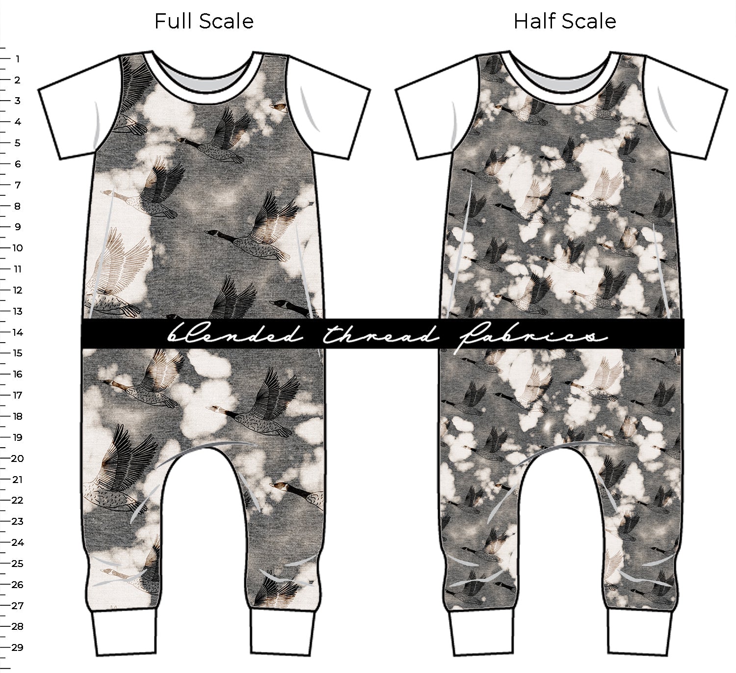 PRE ORDER - Geese Bleached – Blended Thread Fabrics
