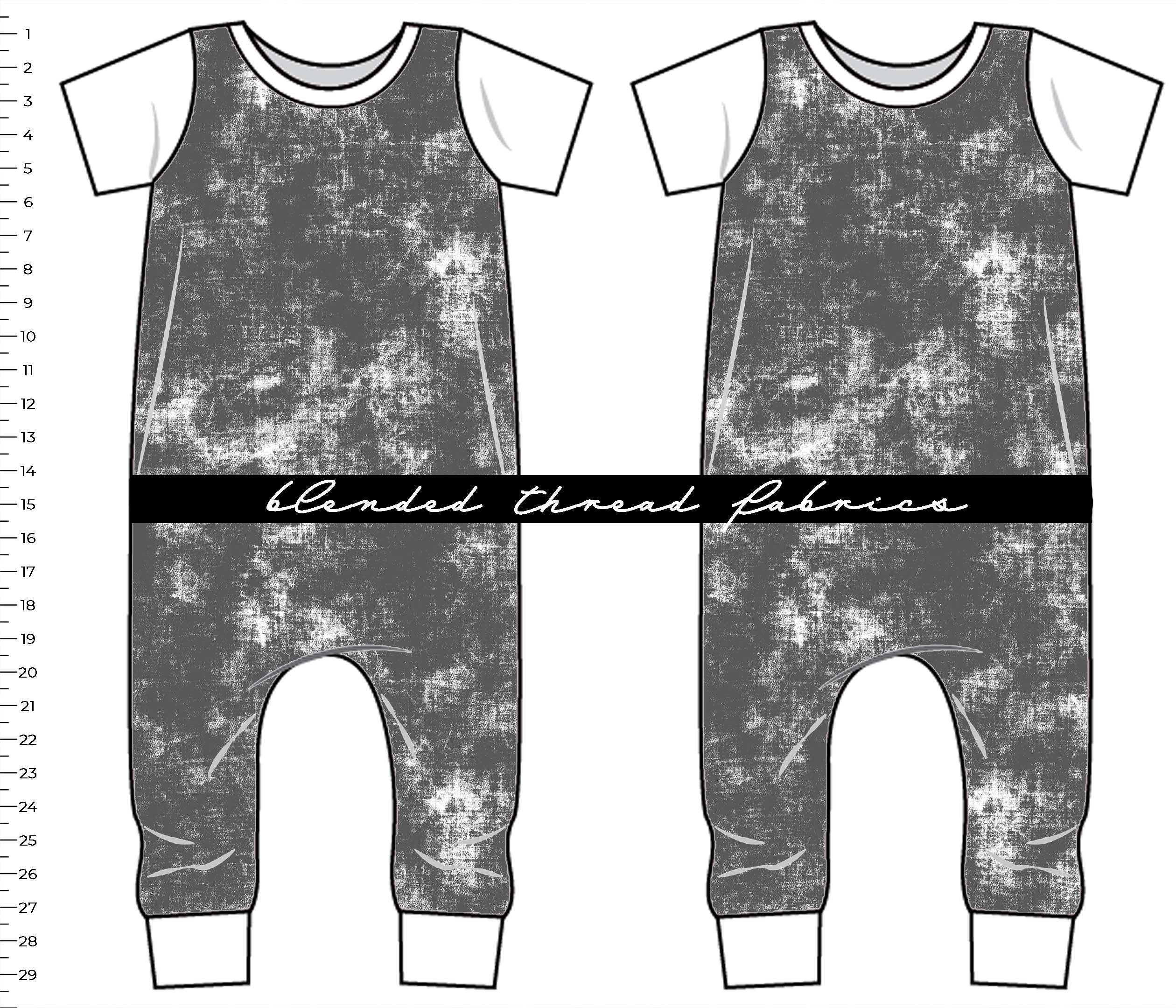 PRE ORDER - Grey Acid Wash – Blended Thread Fabrics