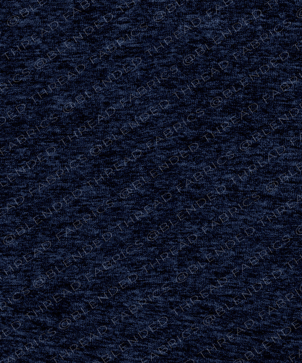 PRE ORDER - Heathered Navy – Blended Thread Fabrics