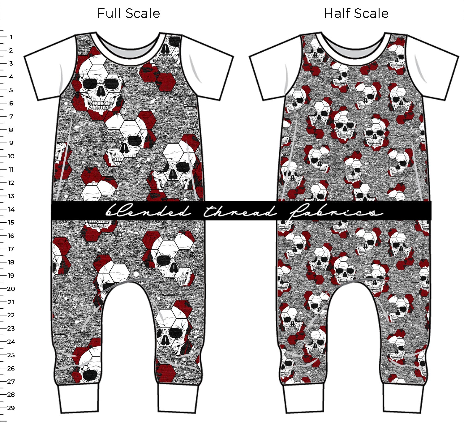 PRE ORDER - Hex Skull – Blended Thread Fabrics