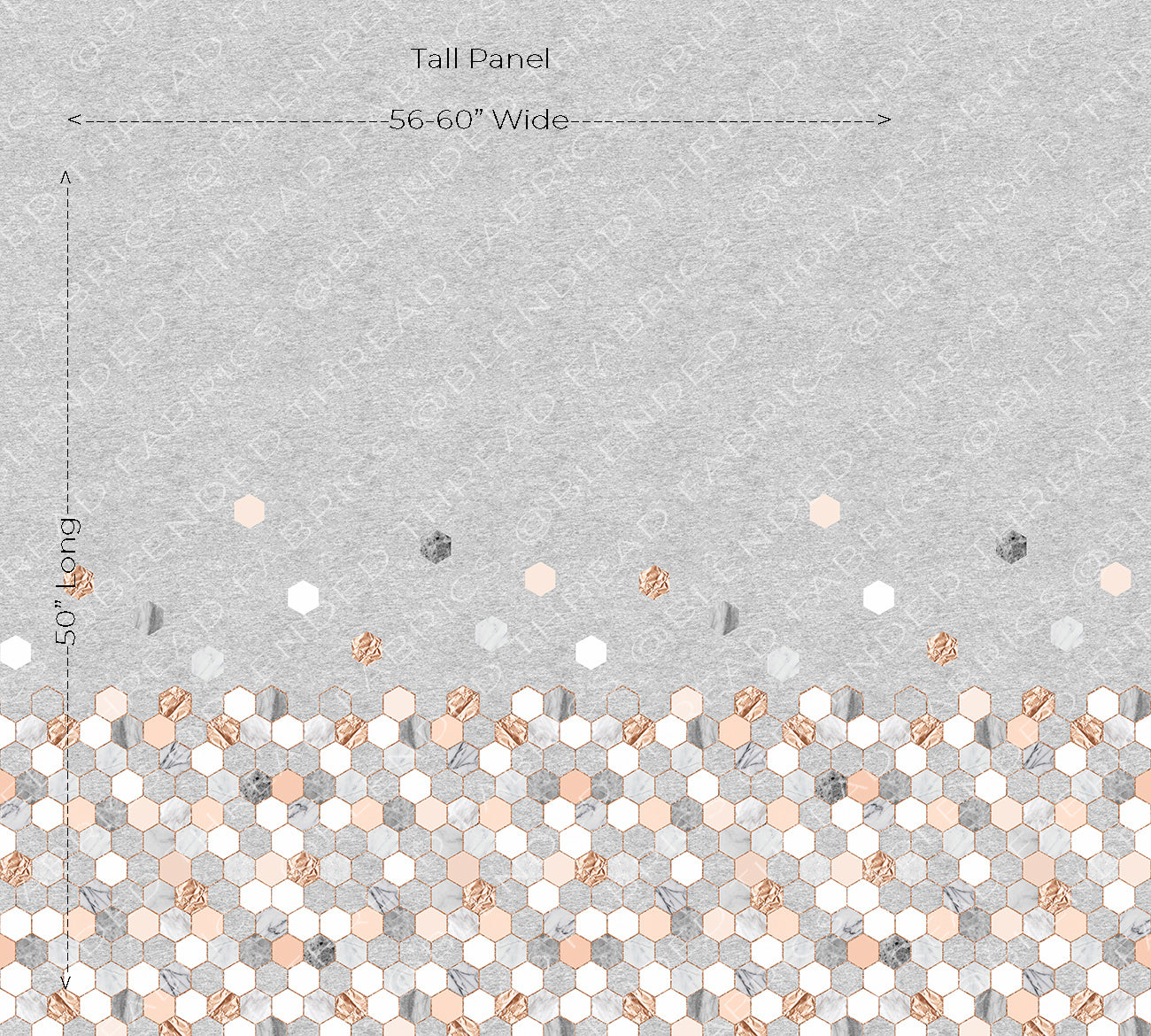 PRE ORDER - Honeycomb Tall Panel – Blended Thread Fabrics