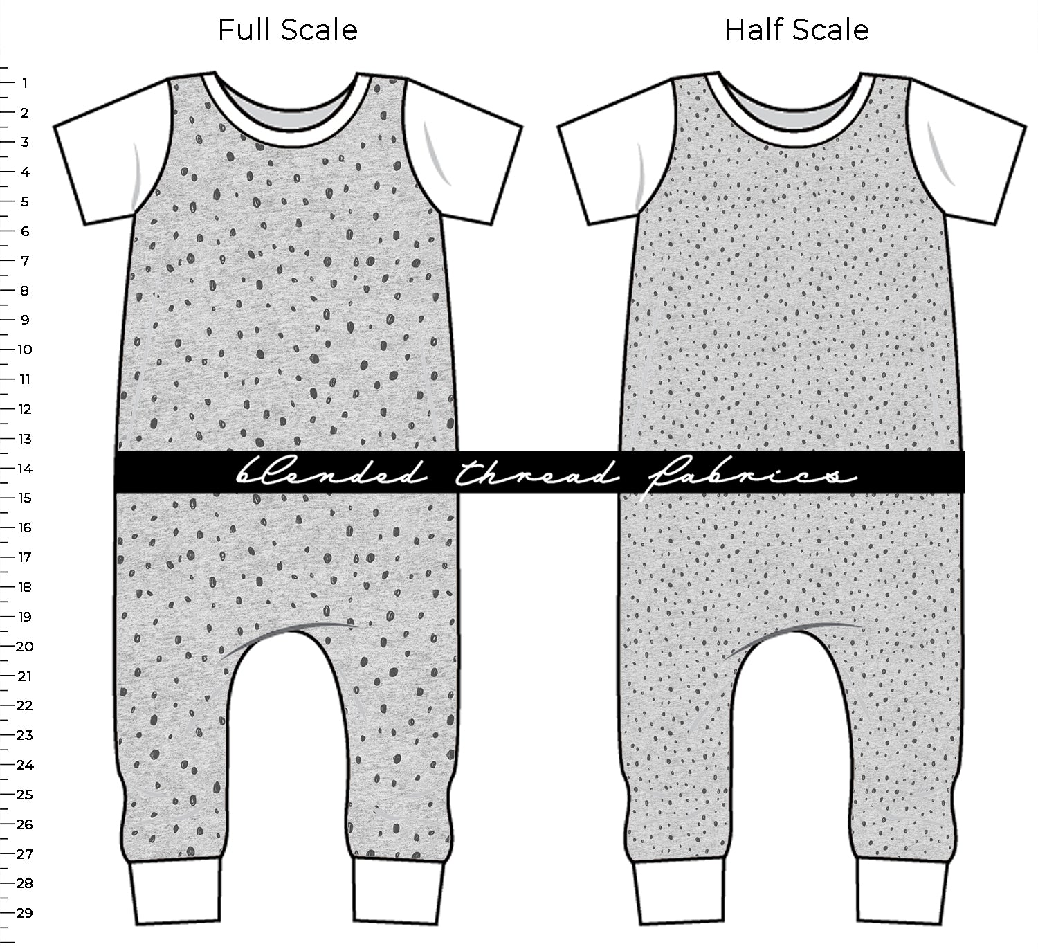 PRE ORDER - Light Grey Messy Dots – Blended Thread Fabrics