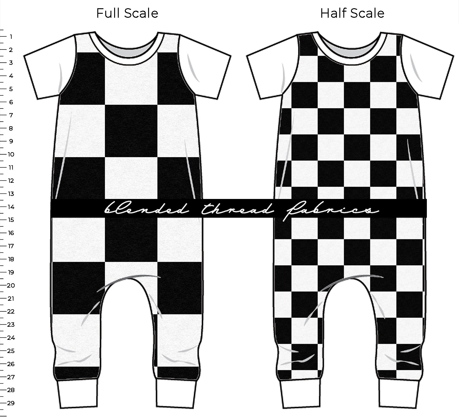 PRE ORDER - Mono Checked – Blended Thread Fabrics