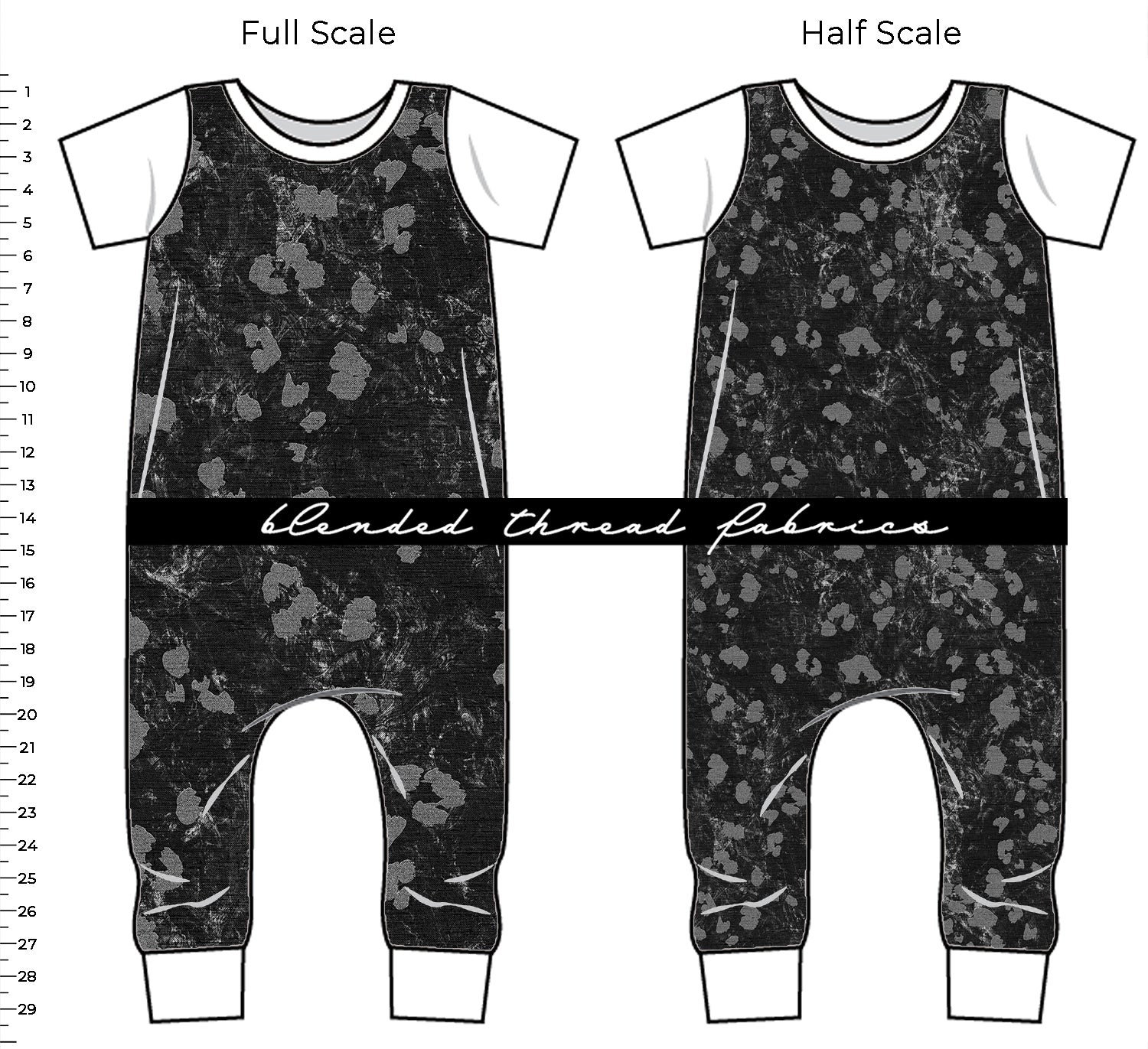 PRE ORDER - Mono Reverse Charged Leopard – Blended Thread Fabrics
