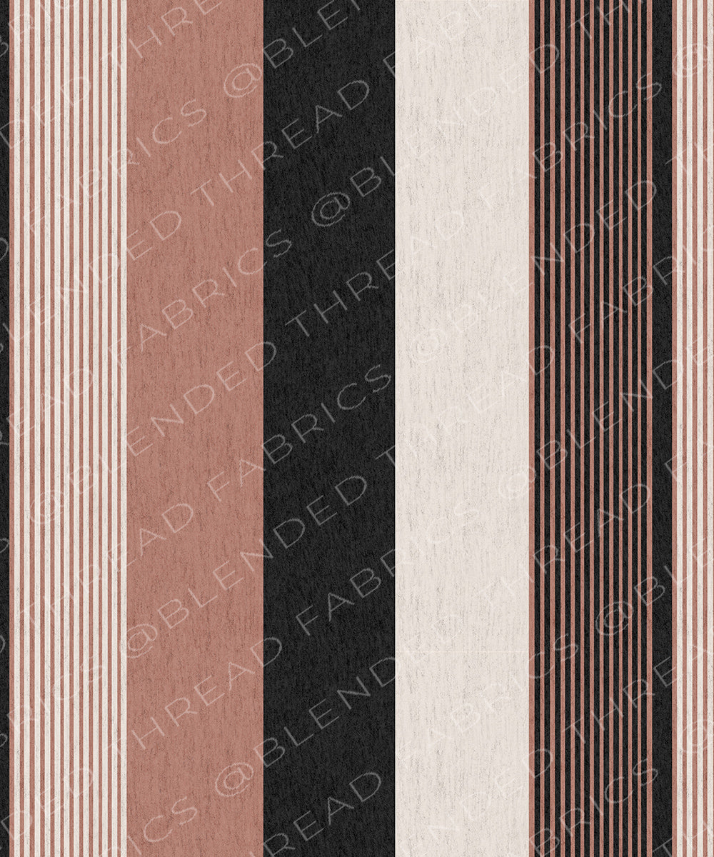 PRE ORDER - Pink Cinnamon Vertical Stripe – Blended Thread Fabrics