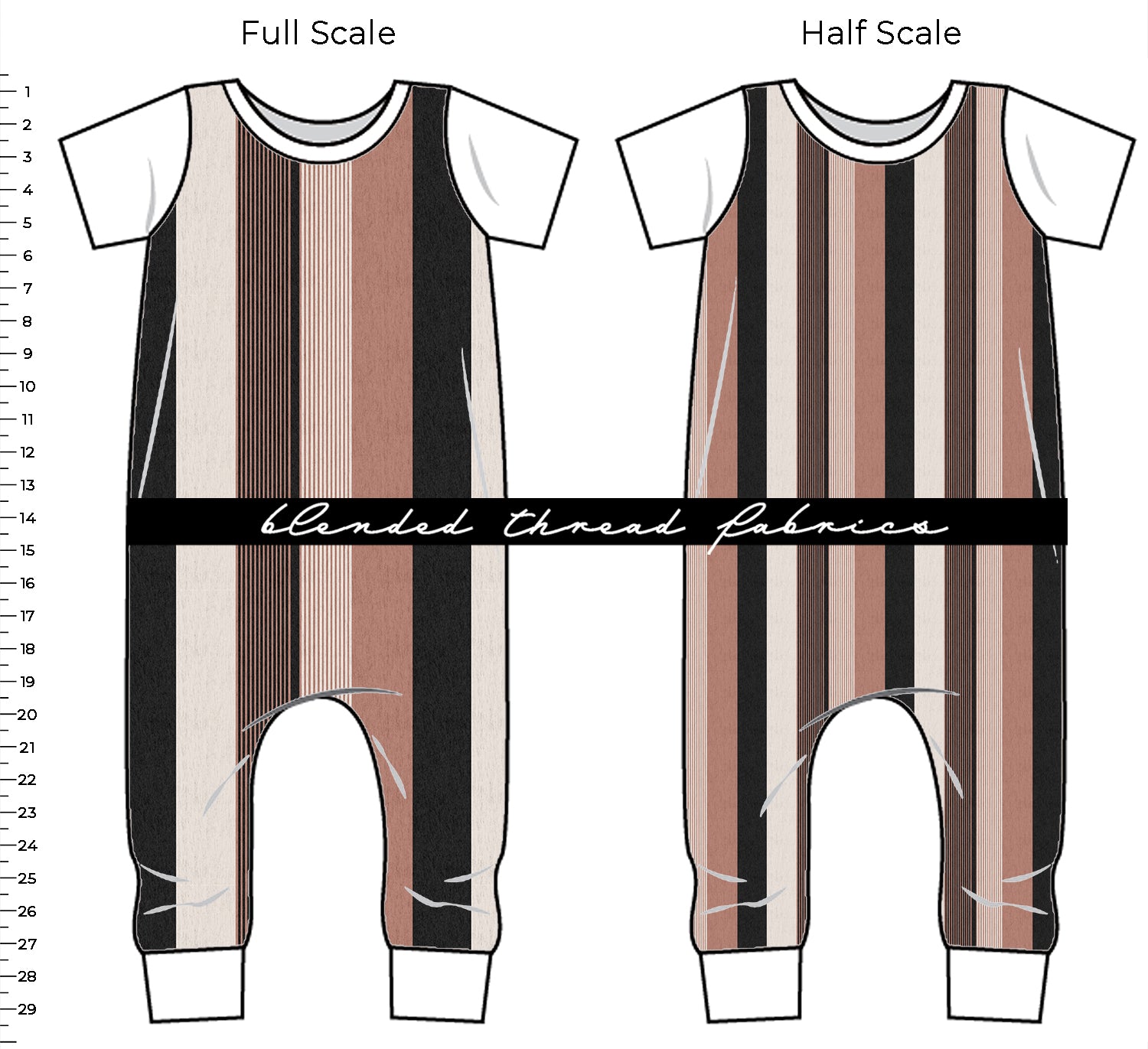 PRE ORDER - Pink Cinnamon Vertical Stripe – Blended Thread Fabrics