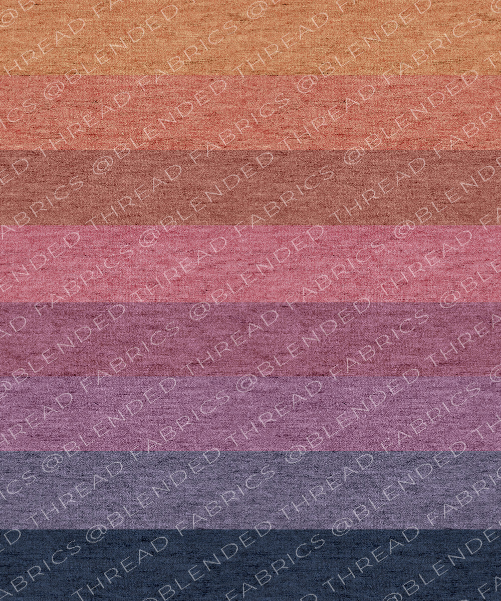PRE ORDER - Pink Sunset Stripe – Blended Thread Fabrics