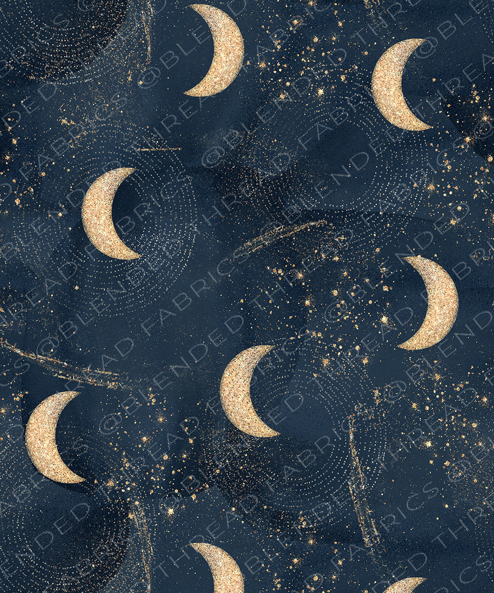 PRE ORDER - Pop Abstract Moon – Blended Thread Fabrics