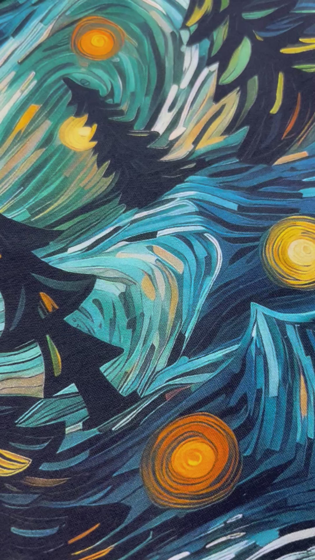 PRE ORDER - Starry Night Pine Trees – Blended Thread Fabrics