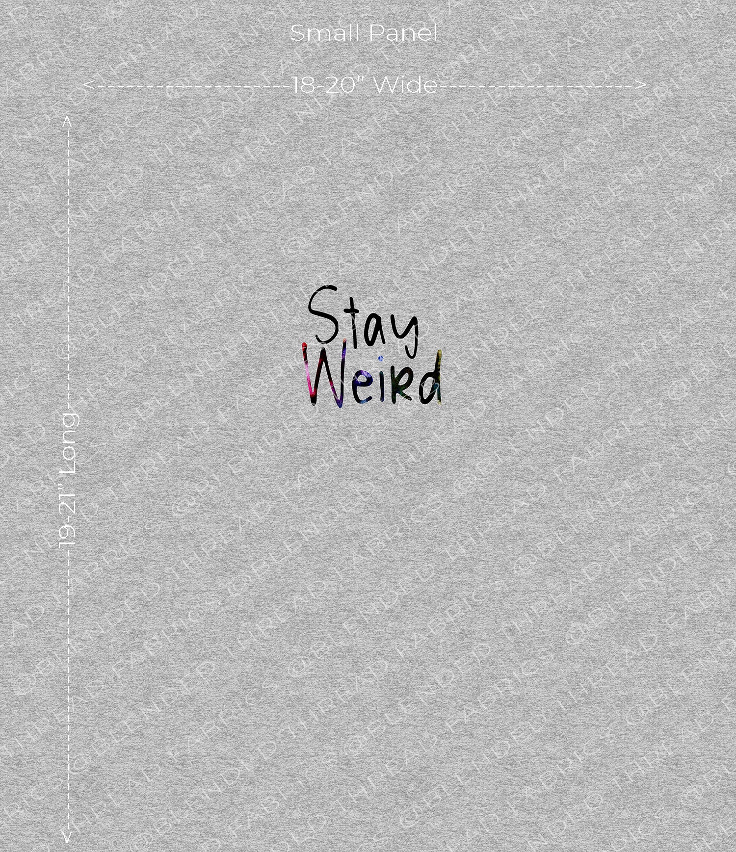 PRE ORDER - Stay Weird Panel – Blended Thread Fabrics