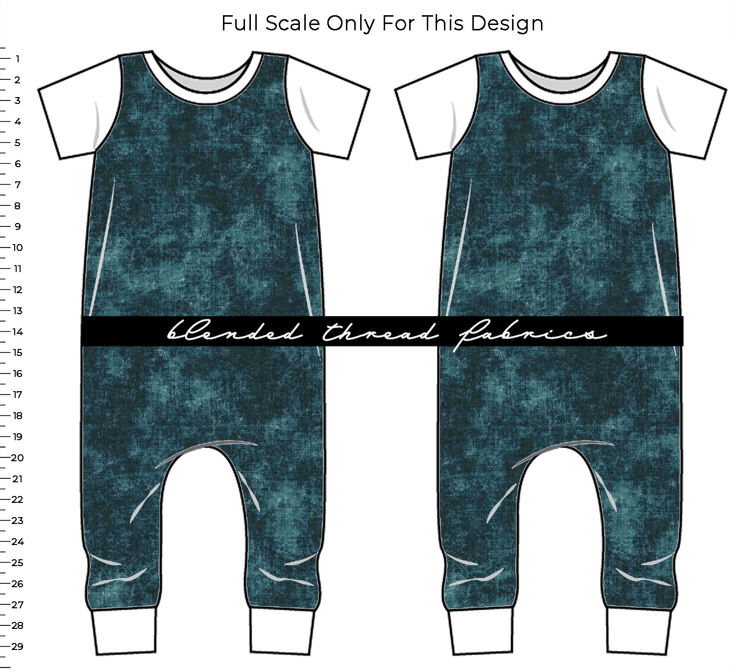PRE ORDER - Teal Acid Wash – Blended Thread Fabrics