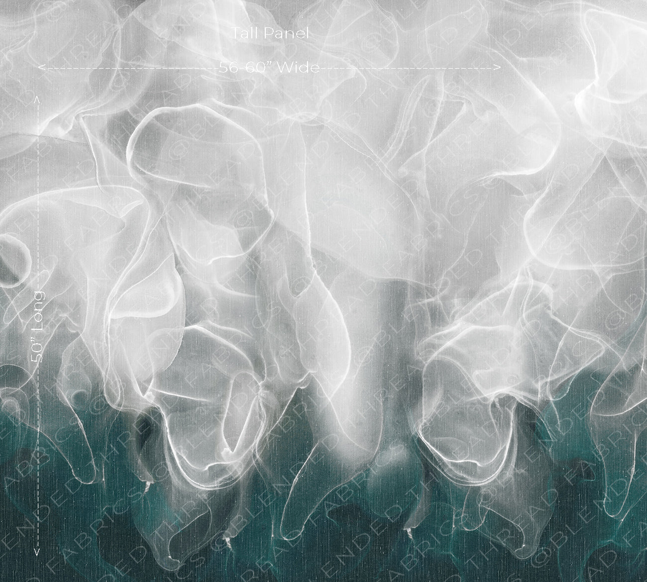 PRE ORDER - Teal Smoked Mist Tall Panel – Blended Thread Fabrics