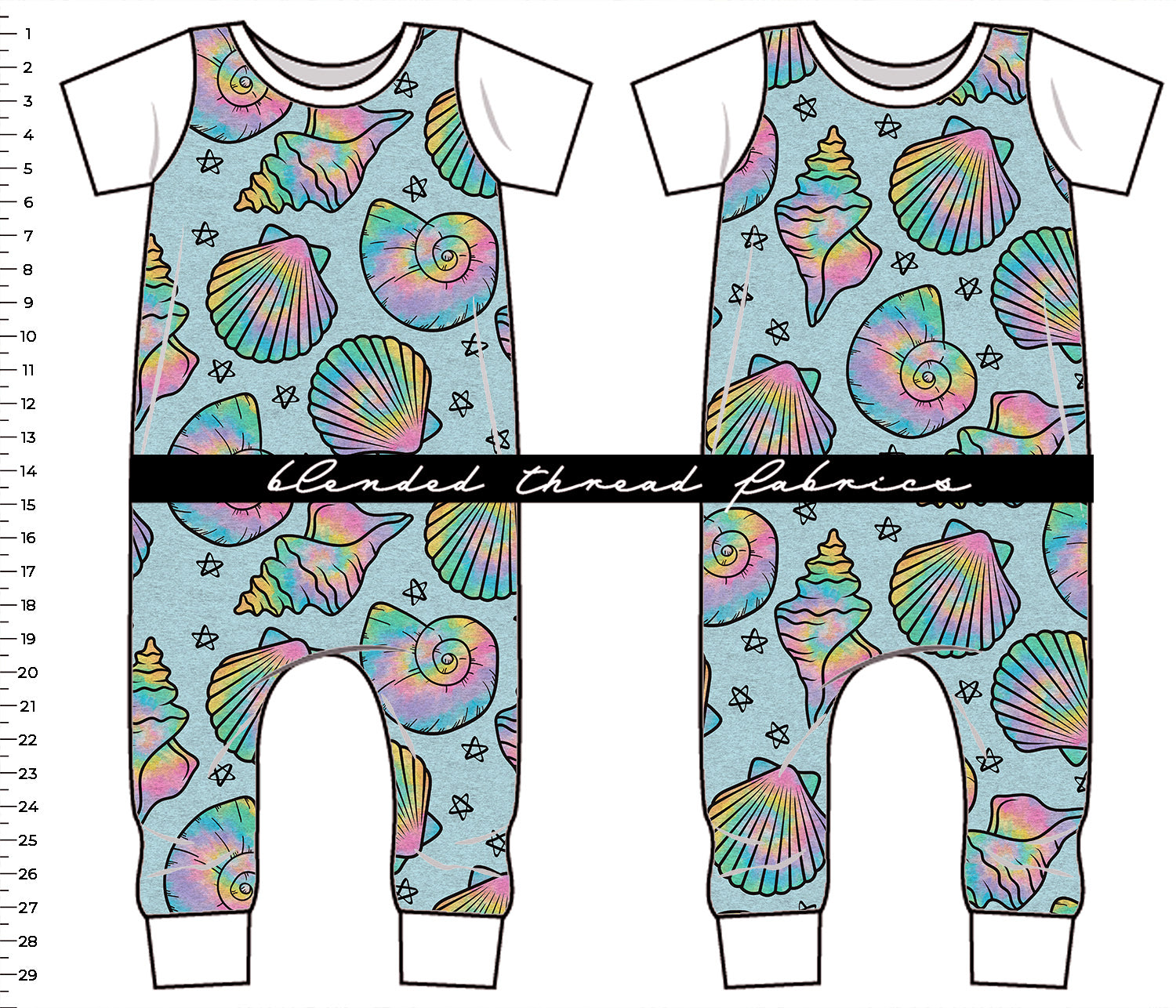 Tie Dye Seashells – Blended Thread Fabrics