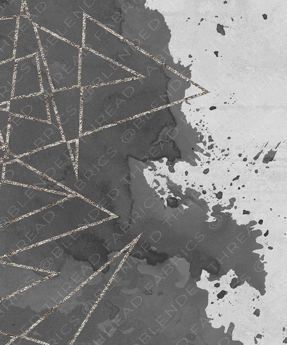 PRE ORDER - Titanium Double Border – Blended Thread Fabrics