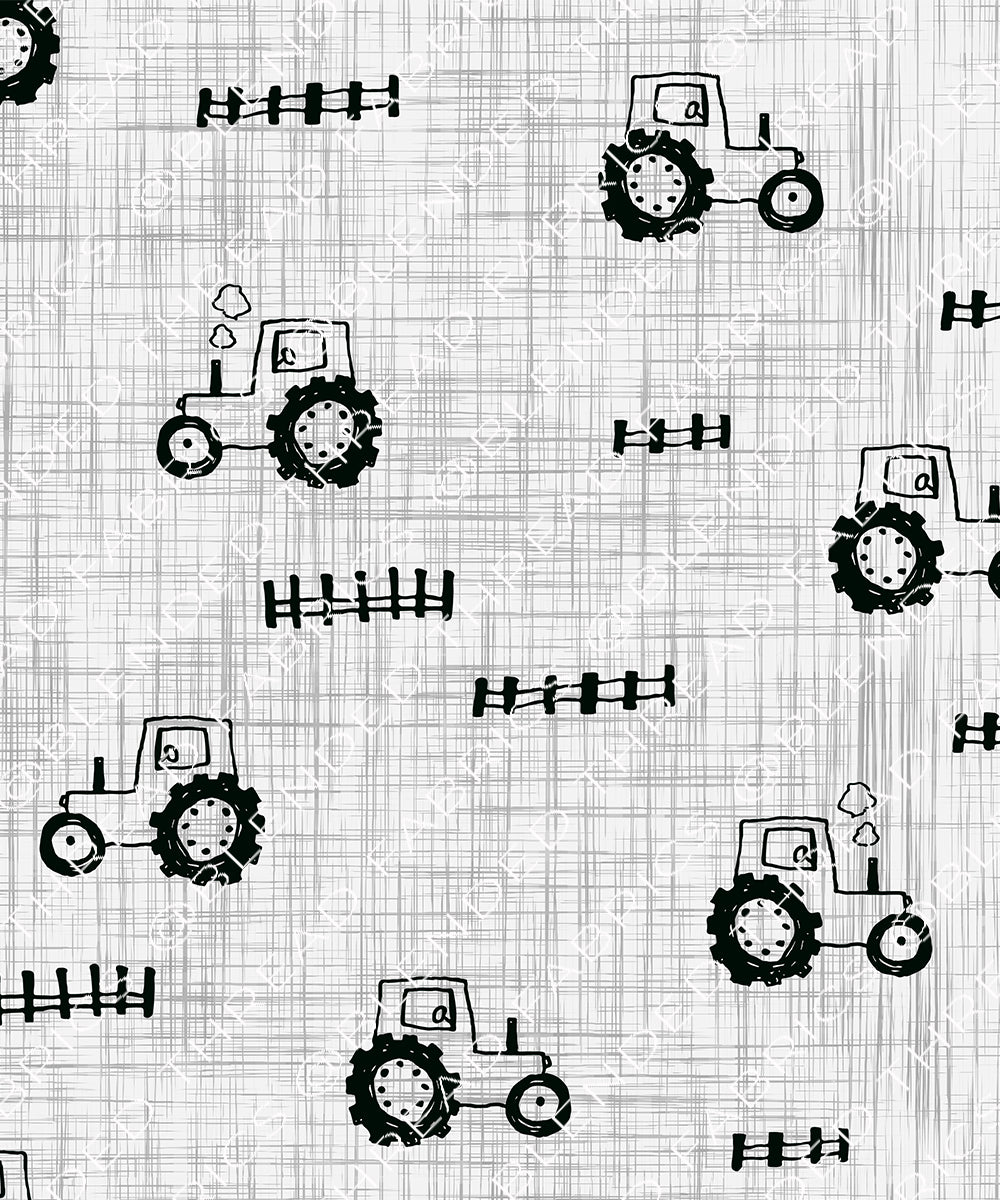 PRE ORDER - Tractors – Blended Thread Fabrics