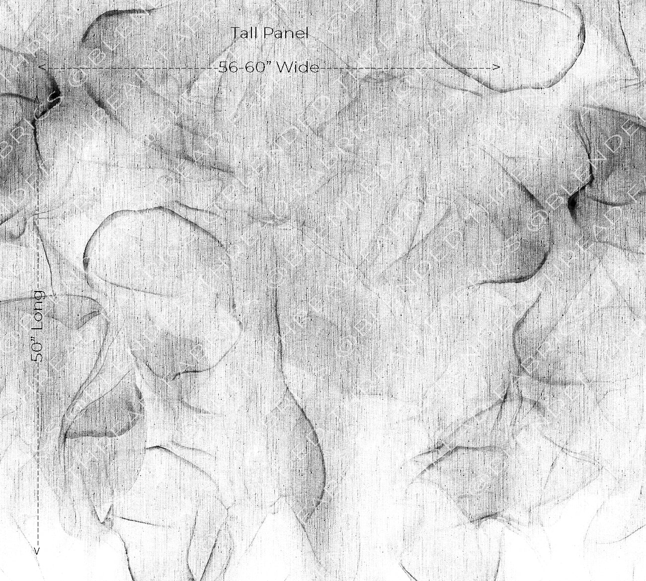 PRE ORDER - White Linen Smoked Mist Tall Panel – Blended Thread Fabrics