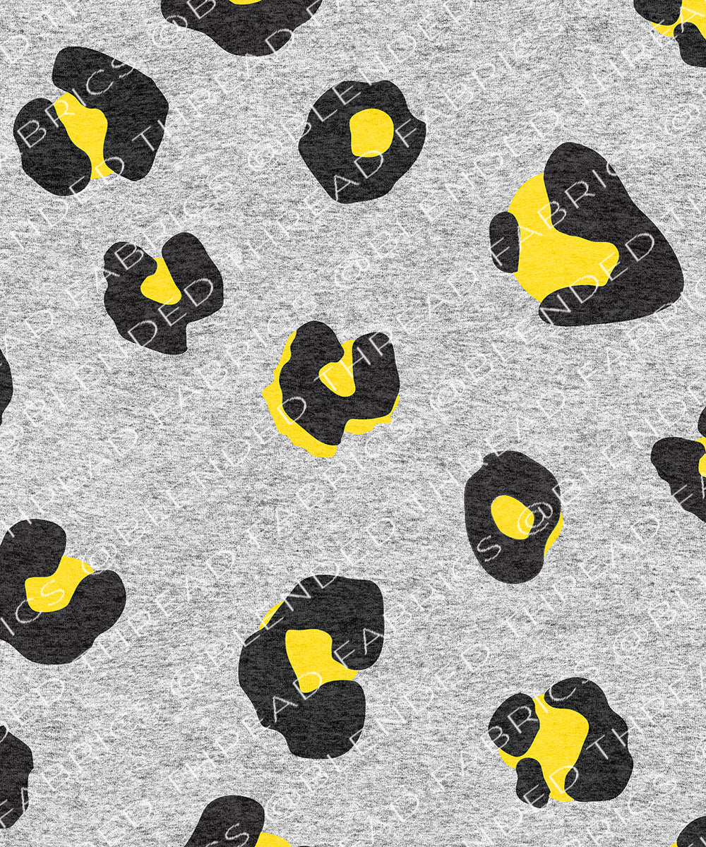 PRE ORDER - Yellow Leopard – Blended Thread Fabrics